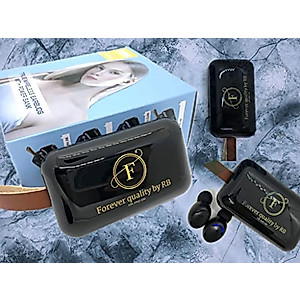 TWS F9, Bluetooth Earphones (Black). Touch Access Wireless & Bluetooth. Android & iPhone, Great Sound/Bass. USB Cable & Chargeable Case. Extra Buds Included. Good for Travel, Gym, All The Above.