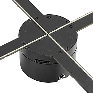 Bindpo 3D Hologram Fan, 65CM 3D Hologram Fan Advertising Holographic Projector Naked Eye 3D Rotating Electric Fan Advertising Projecto, for Shop, Mall, Party Advertising Display(US)