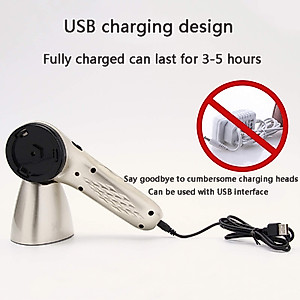 Electric Shoe Polisher Brush, Shine Kit, Electric Shoe Polisher Brush Shoe Shiner Dust Cleaner Portable Leather Care Kit for Shoes, Bags, Sofa,A Clean