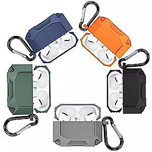 Airpods Pro Case Cover – Silicone Case for Earbuds with Geometric 3D Design – Modern and Stylish Earbud Covers for Cases for AirPods Pro – Shockproof Protecting Ear Bud Cover Silicone (Black)