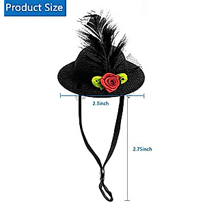 7 Pieces Chicken Hats Chicken Funny Costume Chicken Helmet Halloween Accessories Funny Small Hat Tiny Pet Hat for Hen Tiny Pets with Adjustable Elastic Chin Strap (7 Color)