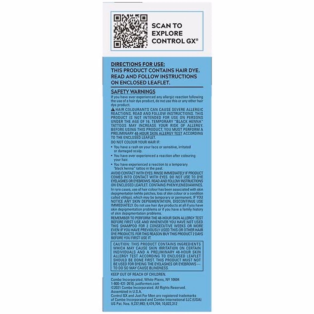 Just For Men Control Gx 4 Ounce Shampoo Anti-Dandruff Boxed (Pack of 3)