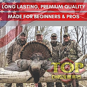 Top Calls Young Hen | Turkey Call | Mouth Call | Become a Living Turkey Decoy | American Made by Hand | Must Have Hunting Accessories & Turkey Hunting Gear Realistic Turkey Sounds