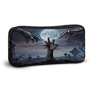 Zombie Hand in Halloween Night Pencil Case Pencil Pouch Coin Pouch Cosmetic Bag Office Stationery Organizer