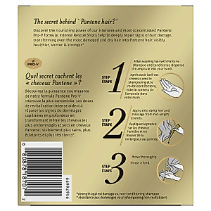 Pantene Rescue Shots Hair Ampoules Treatment, Pro-V Intensive Repair of Damaged Hair, 1.5 Fl Oz (Pack of 3)