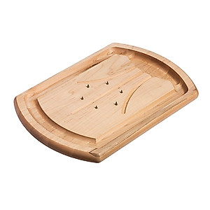 J.K. Adams 20-Inch-by-14-Inch Maple Wood Carving Board with Spikes