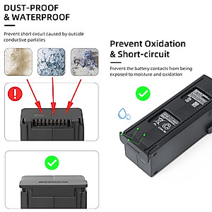 O'woda Battery Safe Bag for DJI Mavic 3 Pro, 3 Pcs Lipo Fireproof Storage Bag Batteries Protection Pouch + 3 Pcs Charging Port Cover for DJI Mavic 3 / Mavic 3 Classic/Mavic 3 Pro