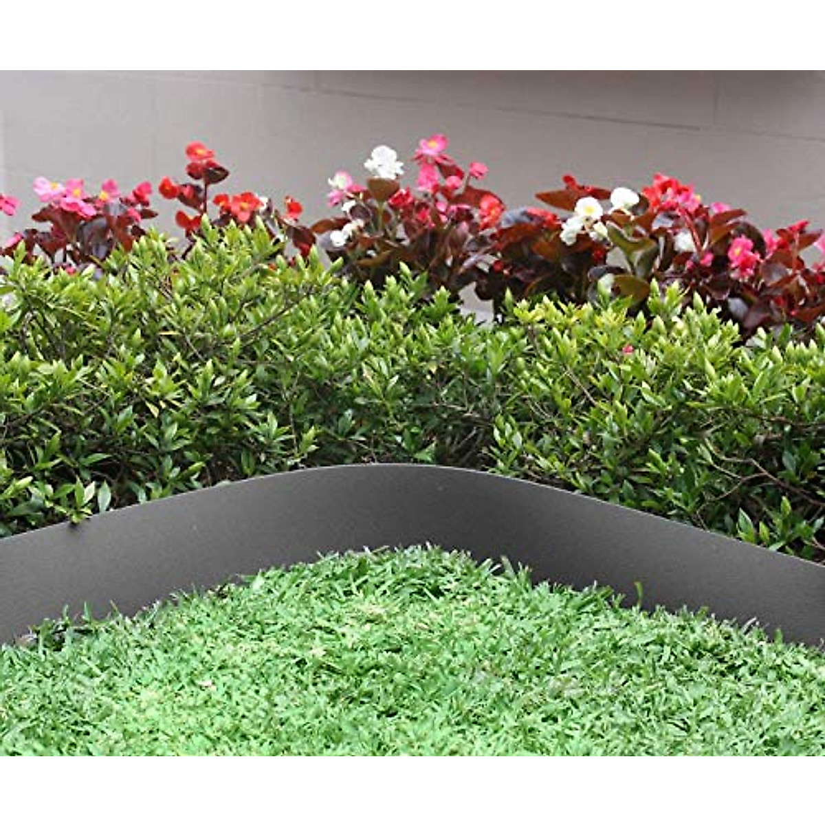 TABOR TOOLS Terrace Board, Landscape Edging Coil, Grass Barrier, Bender Board, Garden Liner,1/25" = 0.04" Inch Thin, 5 Inch High. ES21. (Black, 40 Ft)