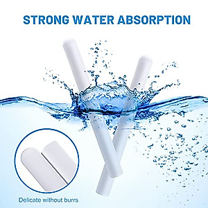 4 Pcs Drying Stick for Toys Drying Rod Stick Diatomite Stick Moisture Absorbing Stick Clean Water Absorption Rod Diatomaceous Earth Desiccant for Home Laundry, White (Basic Style, 5.7 x 0.5 Inch)