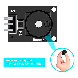 DaFuRui 30Pcs DC 12V Electronic DC Buzzer 5v Alarm Active Piezo Beep Sound ABS Housing 85dB Wired Connector Black