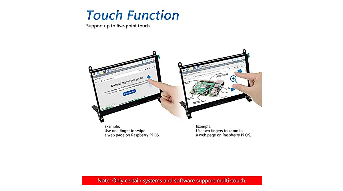 FREENOVE 7 Inch HDMI Touchscreen Monitor for Raspberry Pi & PC