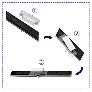 Xahpower USB Sensor Bar for Wii, Replacement Wired Infrared Ray Sensor Bar for Nintendo Wii and Wii U Console