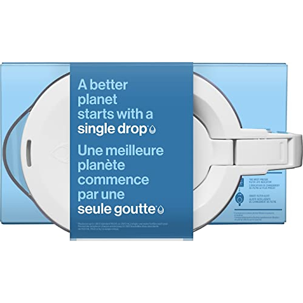 Brita Large 10 Cup Water Pitcher with 1 Standard Filter, Made Without BPA, Huron, (Packaging May Vary), Small, Bright White