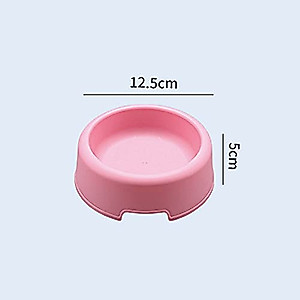FUUIE Bowls for Food and Water Non-Slip Pet Dog Cat Bowl Pet Resin Round Bowl for Kitten Cat Dog Pet Feeding Cat Water Bowl for Cats Pet Cat Feeding Products (Color : Blue)