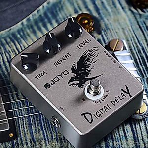 JOYO Digital Delay Effect Pedal for Electric Guitar & Bass Delay Time Range 25ms-600ms Sounds "Analog" Delay - True Bypass (JF-08)