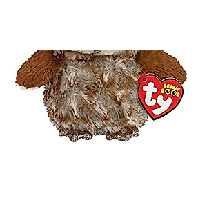 TY T36326 Percy BARN OWL-Beanie BOOS, Multicolored, 15 Cm