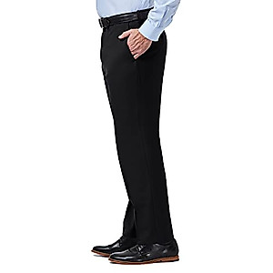Haggar Men's Premium Comfort Dress Pant Classic Fit Reg. and Big & Tall Sizes, Black, 42W x 29L