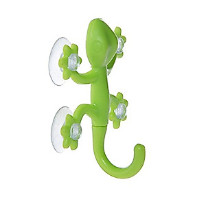 SANGHAI 1 Pcs Bathroom Hanger Gecko Powerful Plastic Four Suction Cups Hook Wall Hanger Decoration Bathroom Random