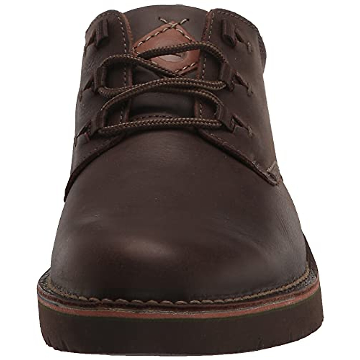 Clarks Men's Eastford Low Oxford, Dark Brown Leather, 10.5