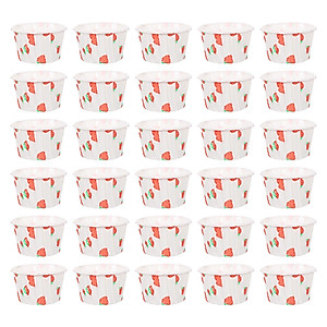 ABOOFAN 100pcs Cupcake Liners Strawberry Standard Paper Baking Cups Cupcake Liners Muffin Baking Cupcake Mold to Use for Pans