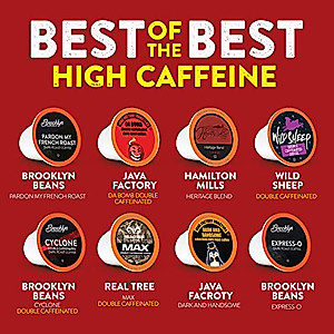 Best of the Best Pods, Variety Pack for Keurig K Cup Brewers, Strong and Regular Coffee Lovers, Great Gift - 5 Cups of Each, High Caffeine Coffee, 40 Count