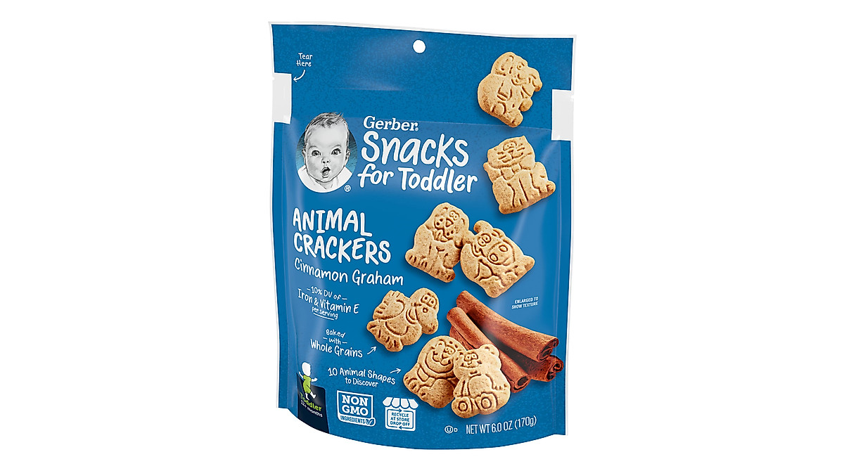 Buy Gerber Graduates Cinnamon Graham Animal Crackers
