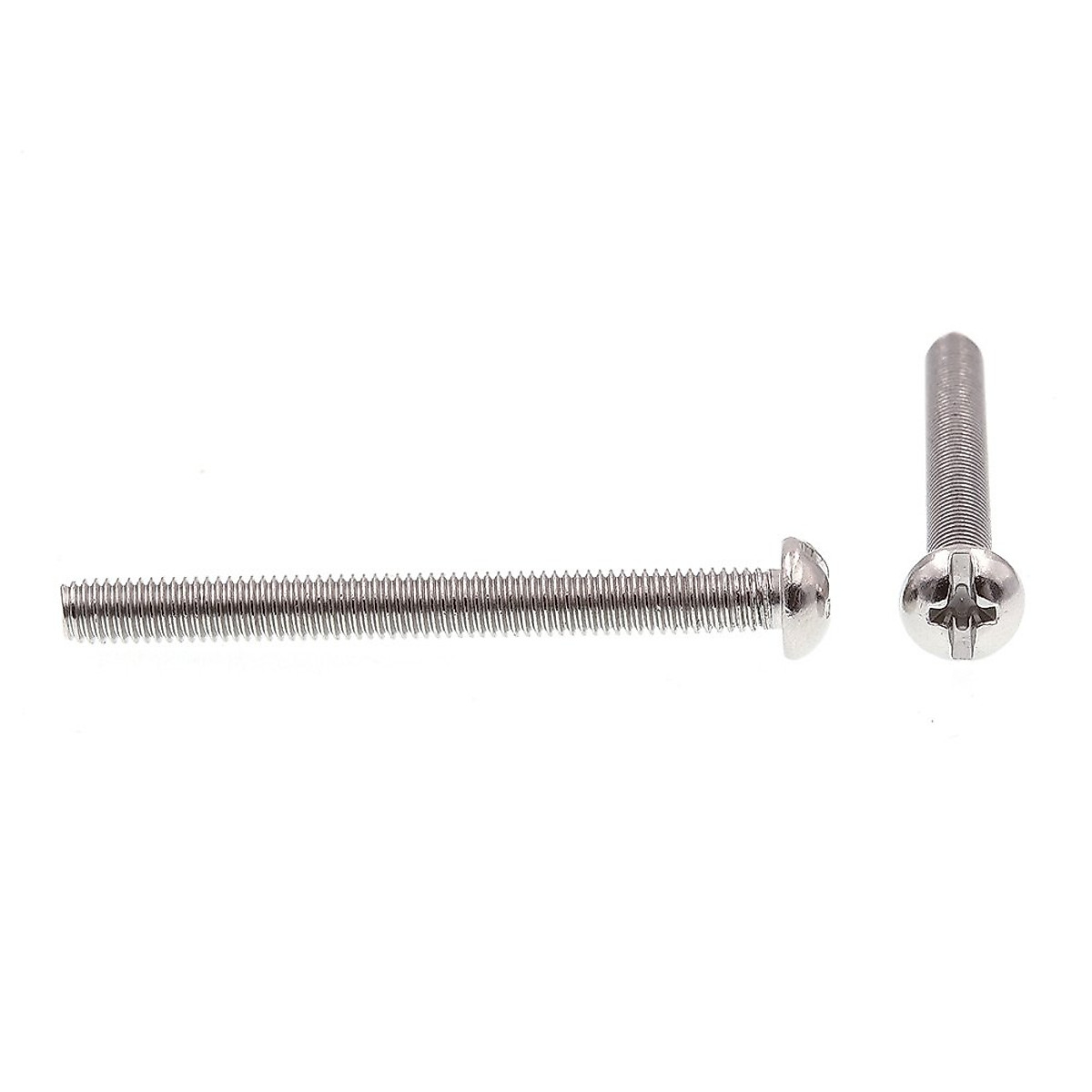 Prime-Line 9004445 Machine Screw, Round Head, Slotted/Phillips Combo, #10-32 X 2 in, Grade 18-8 Stainless Steel, Pack of 50
