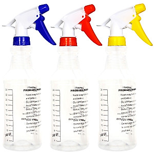 Youngever 3 Pack Empty Spray Bottles, Spray Bottles for Cleaning Solutions (32 Ounce)