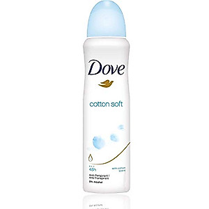 Dove Antiperspirant 48 Hours Body Spray, Cotton Soft Deodorant, 6 Packs x 150 ML / 5 Fl.Oz (International Version)