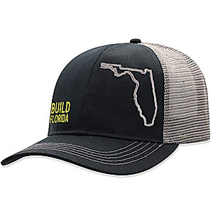 John Deere Build State Pride Cap-Black and Gray-Florida