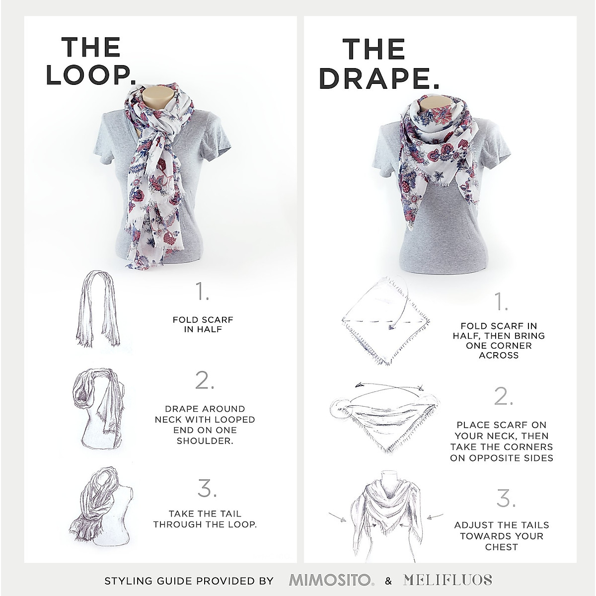 MELIFLUOS DESIGNED IN SPAIN Scarf for Women Lightweight Geometric Fashion Summer Fall Winter Scarves Shawl Wraps (F010-15)