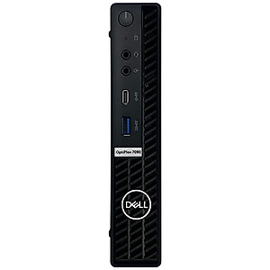Dell OptiPlex 7090 MFF Micro Form Factor Desktop - 10th Gen Intel Core i7-10700T up to 4.50 GHz CPU, 64GB RAM, 2TB PCIe SSD + 1TB HDD, Intel UHD Graphics 630, Wi-Fi 6, Bluetooth 5.1, Windows 11 Pro