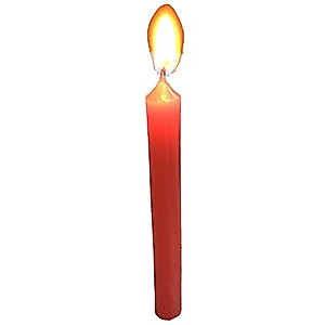 Vrinda® 4" Mini Chime Ritual Spell Unscented Taper Candles - Set of 20 (Red)