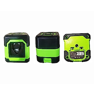 Laser Level, CUSBON Vertical and Horizontal Line with Projected Measuring Marks, Self-Leveling 50ft Cross Line Laser for Construction Floor Tile Wall Painting Picture Hanging