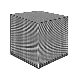 CoastaCloud Air Conditioner Covers for Outside Units, Full Mesh Central Air Conditioner Cover, All Seasons AC Leaf Guard Cover for Outdoor, 31.5" x 31.5" x 35.4" / 80 x 80 x 90cm, Black