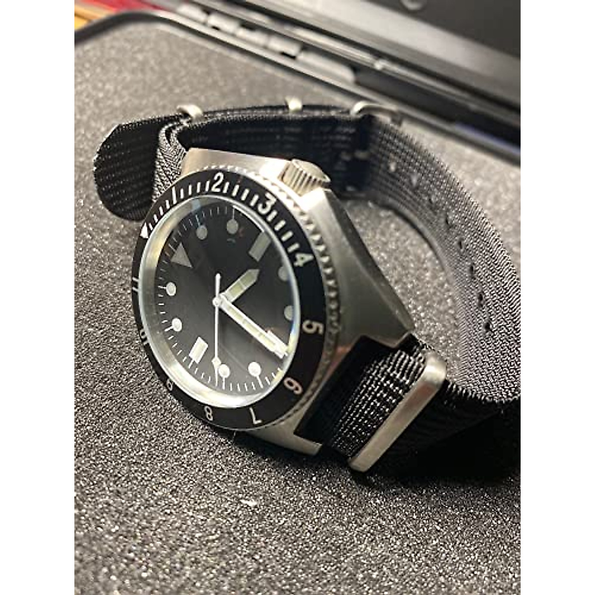QM Men's Dive Watch US Special Forces UDT Military300M Outdoor Classical Vintage Super Light C3 Army SM8019 (SM8019ANOLOGO)
