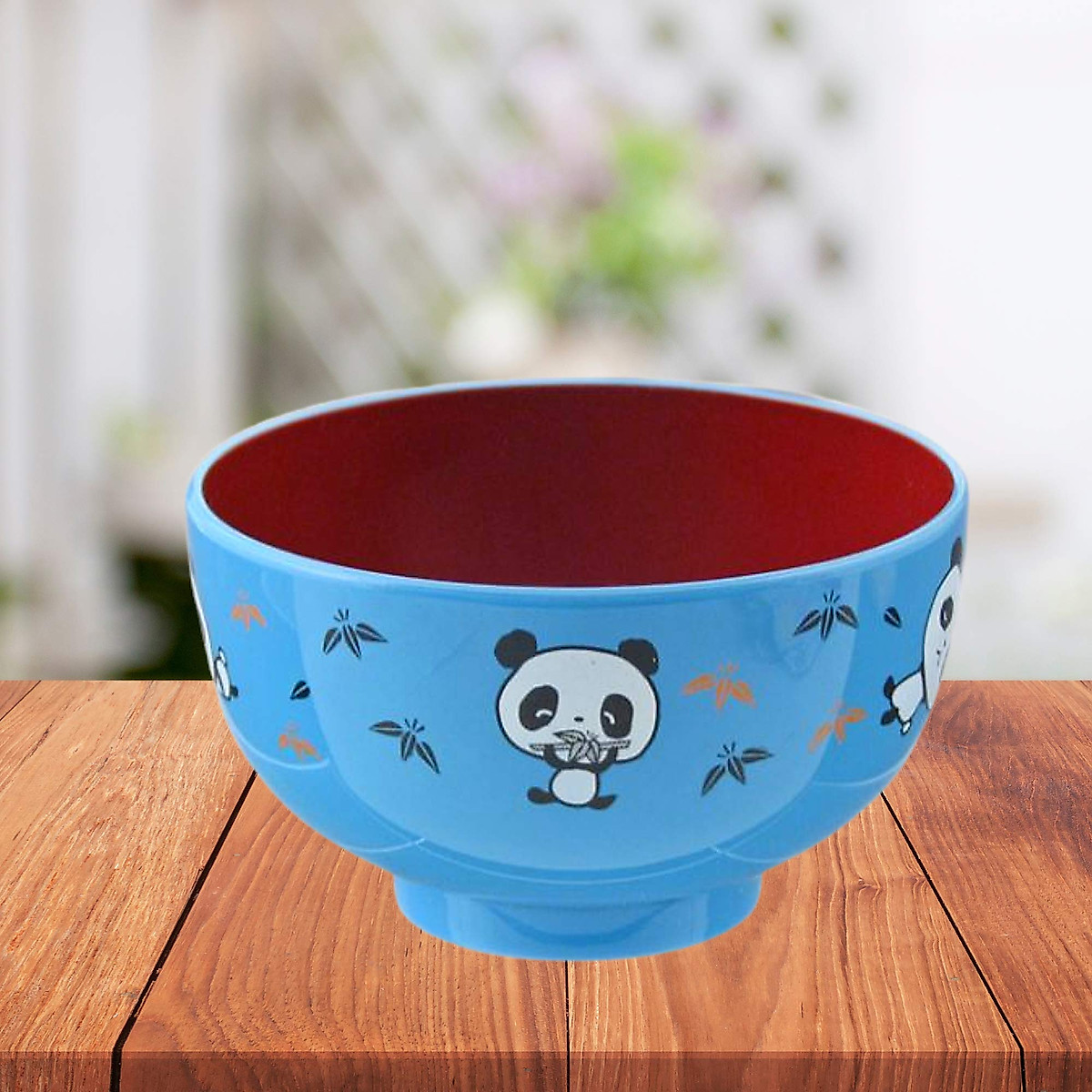 Needzo Small Blue Panda Appetizer Bowl Set, Japanese Dishes for Rice, Ramen, Soup, 3.75 x 2.75 Inches, Set of 2