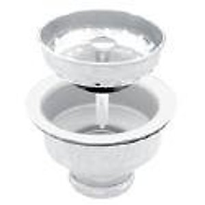 SS-111 Stainless Steel Sink Strainer, Double Cup Economy