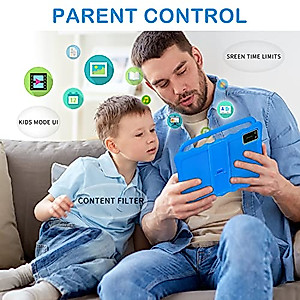 BYYBUO Kids Tablet, 7 Inch Android 12.0 GO Tablet for Kids, 2GB+32GB ROM, HD Eye Protection Screen Toddler Tablets with Shockproof Case, Parental Control,The Best Gift for Children(7 Colors)