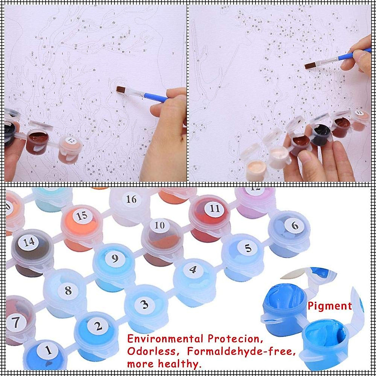 DIY Paint by Numbers for Adults Paul Cezanne Card Player DIY Painting Paint by Numbers Kits On Canvas