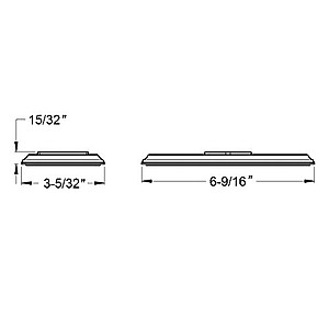 Pfister 961232B Deckplate for Rhen Single Control Faucet, Matte Black