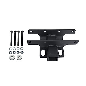 u-Box Wrangler 2in Standard Receiver Hitch Towing Rear Trailer Black for 07-18 Jeep JK Wrangler Rear Bumper