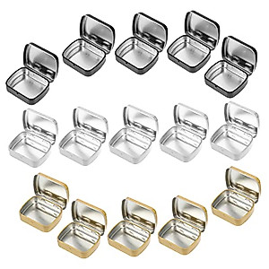 BESPORTBLE 75 Pcs Mini Tin Box To Go Food Containers with Lids Food Sealed Cans Candy Jars with Lids Iron Jar Lid Organizer Containers for Food Travel Tinplate Cream Box Clamshell