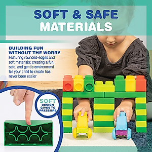 UNiPLAY Race Car Set, Building Block Car Toys for Cognitive Development, Motor Skills, Sensory Learning, Educational Toy for 3 Years Old and Up (39 Piece-Set)