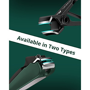 VANWIN Nail Clipper Set 2 Pack, Heavy Duty Toenail Clippers for Thick Toenails and Sturdy Finger Nail Clippers with Catcher, Ultra Sharp Stainless Steel Nail Cutter Nail Clippers for Men Women Adult