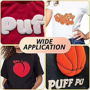 HTVRONT Black Puff HTV Vinyl Roll - 10" x 6ft, 3D Puff Heat Transfer for T Shirts, Cricut & Cameo - Easy to Cut, Weed & Transfer