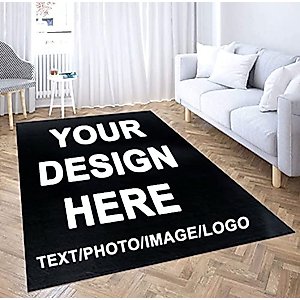 Custom Rugs -Full Color Print, Personalized Rectangle Modern Carpet for Home Decoration Area Rug Commercial Floor Rug (96x72 inches)