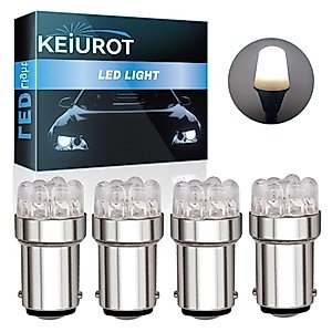 Keiurot BA15D 90 1004 Led Bulb for Boat Navigation Lights Anchor Light Stern Light, Boat Lights Bow and Stern, Marine Navigation Lights for Boats Led White DC 12V, 4Pack