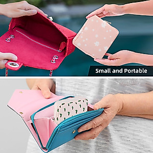3Pcs Period Bag, Sanitary Pad Storage Bag Samll Period Pouch for Purse Cute Menstrual Period Bag Tampon Pad Holder for Purse, Tampon Organizer Pouch, Feminine Care Period Bags for Teen Girls School