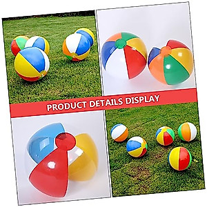 Alasum 12PCS Beach Ball Beach Toys for Kids Kid Outdoor Toys Inflatable Toys for Kids Swimming Pool for Kids Outside Toys Summer Water Park PVC Kids Playing Ball Kids Swimming Toy Prom